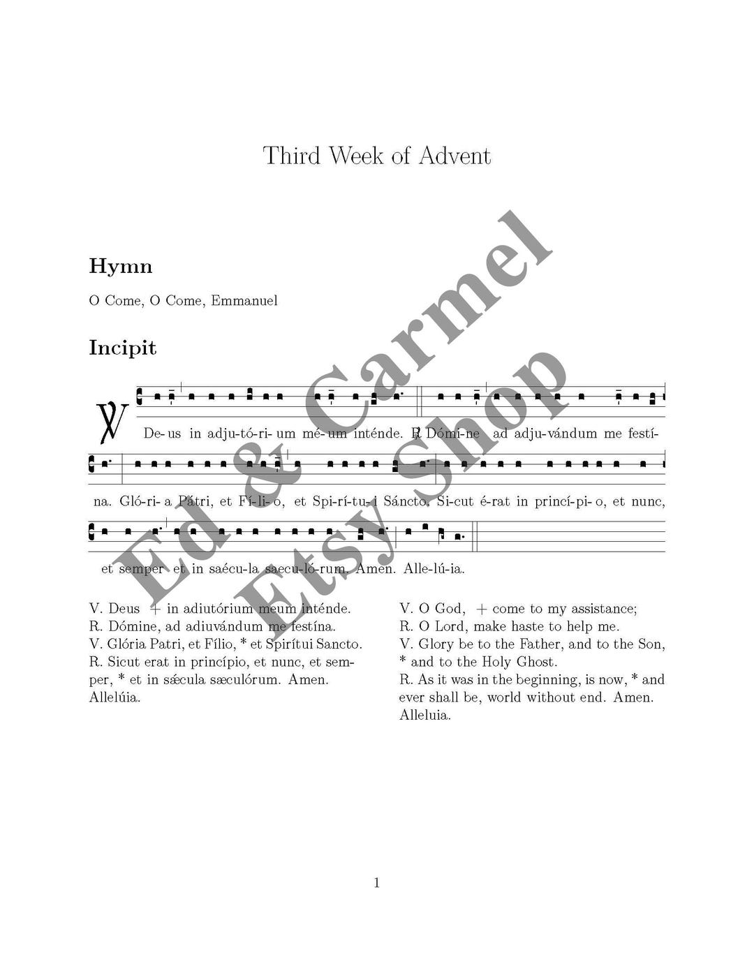 Advent Wreath Third Week Prayer Guide Digital Download Bundle | Advent ...