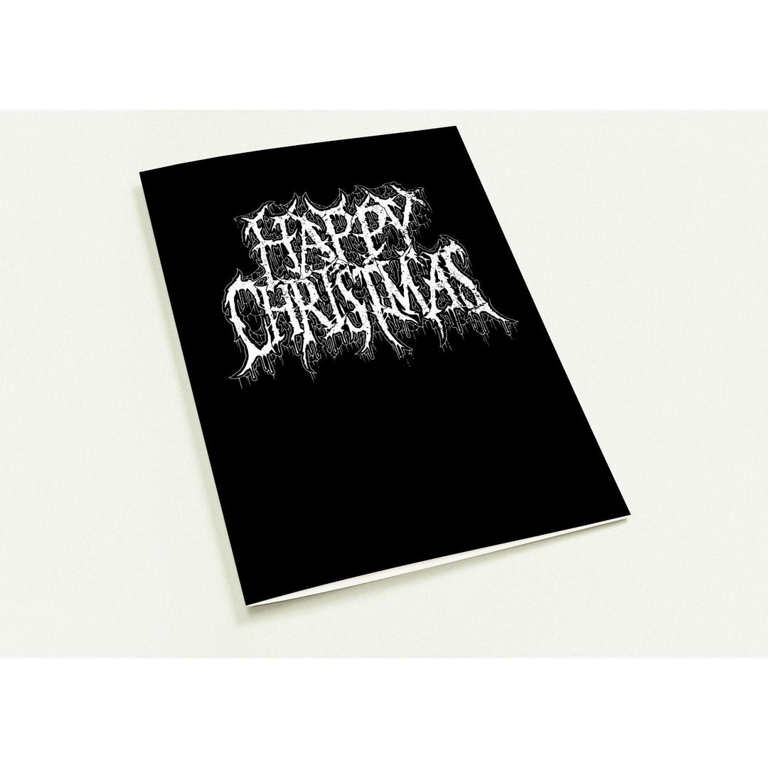 Death Metal Christmas Cards (UK, EU and Rest of World) - Etsy