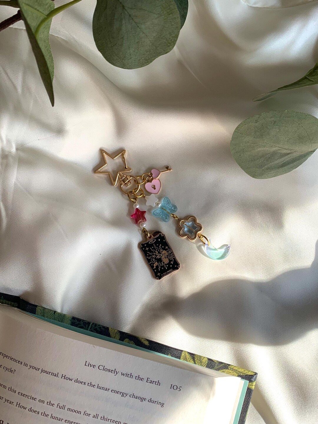 Celestial Lovers Tarot Keychain | Witchy Accessories - Etsy