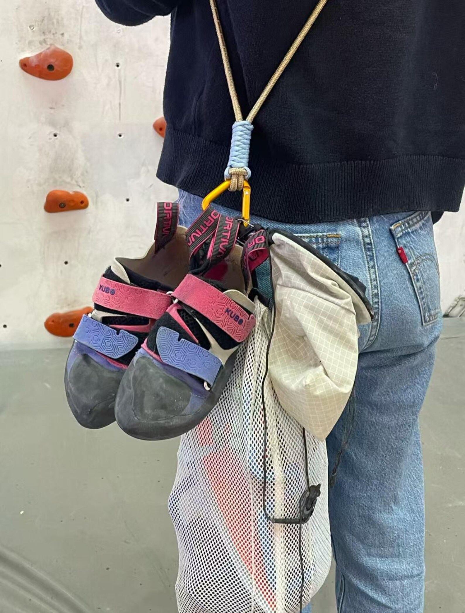 Adjustable Outdoor Climbing Rope Strap Climber Gift Climbing Shoes ...