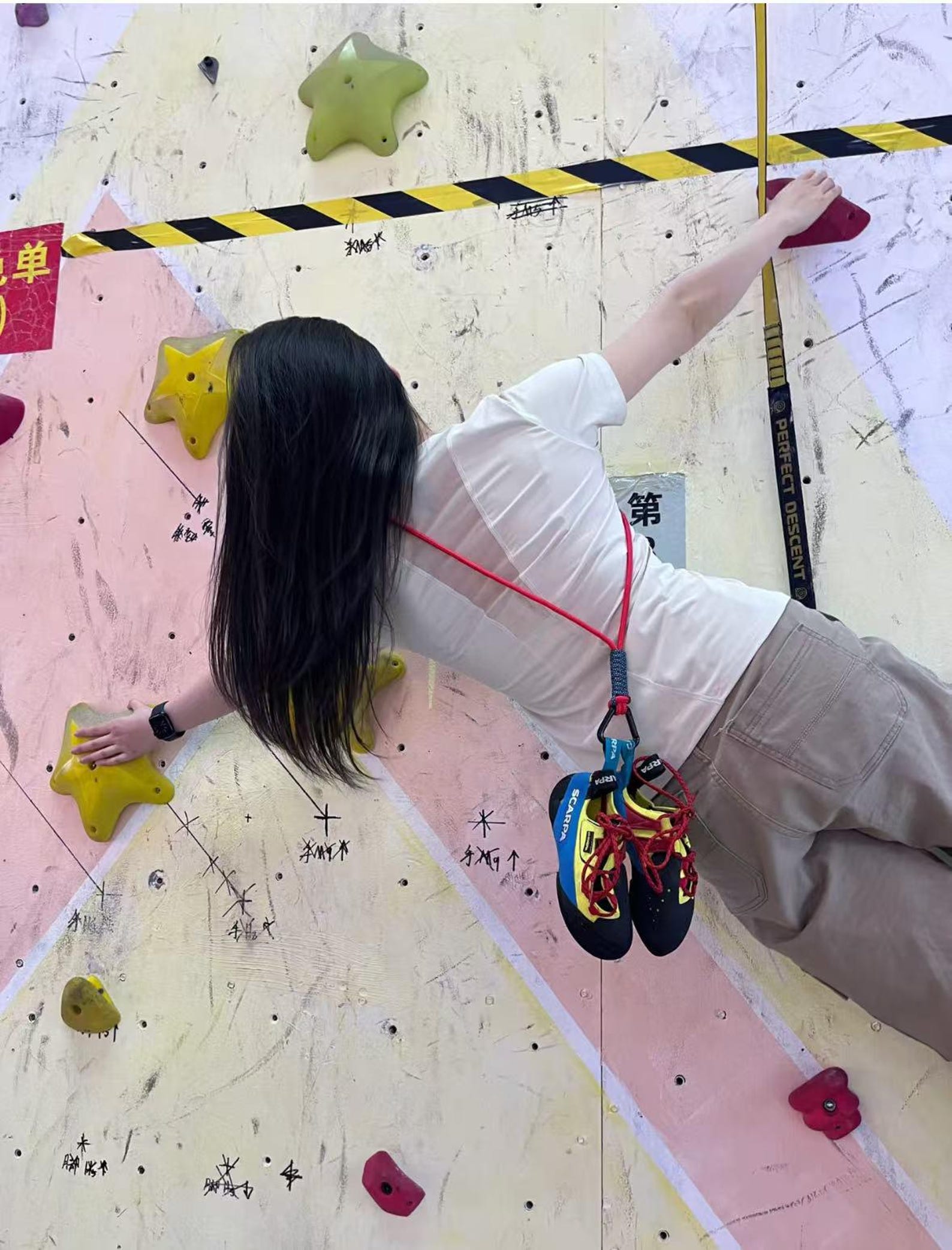 Adjustable Outdoor Climbing Rope Strap Climber Gift Climbing Shoes ...