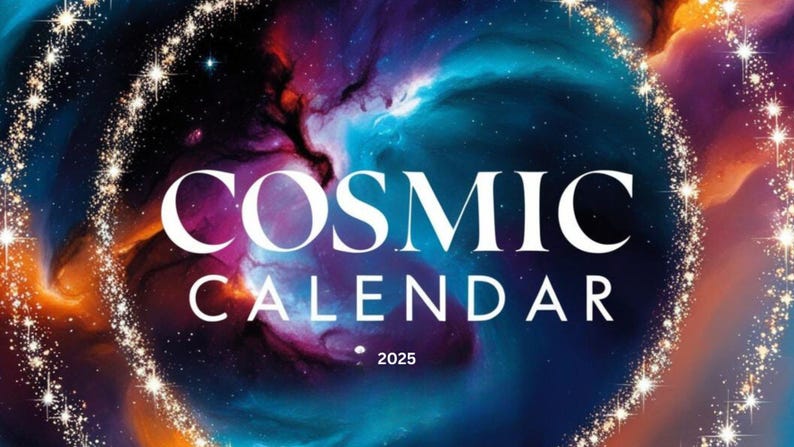 Cosmic Calendar 2025 (southern Hemisphere) - Etsy