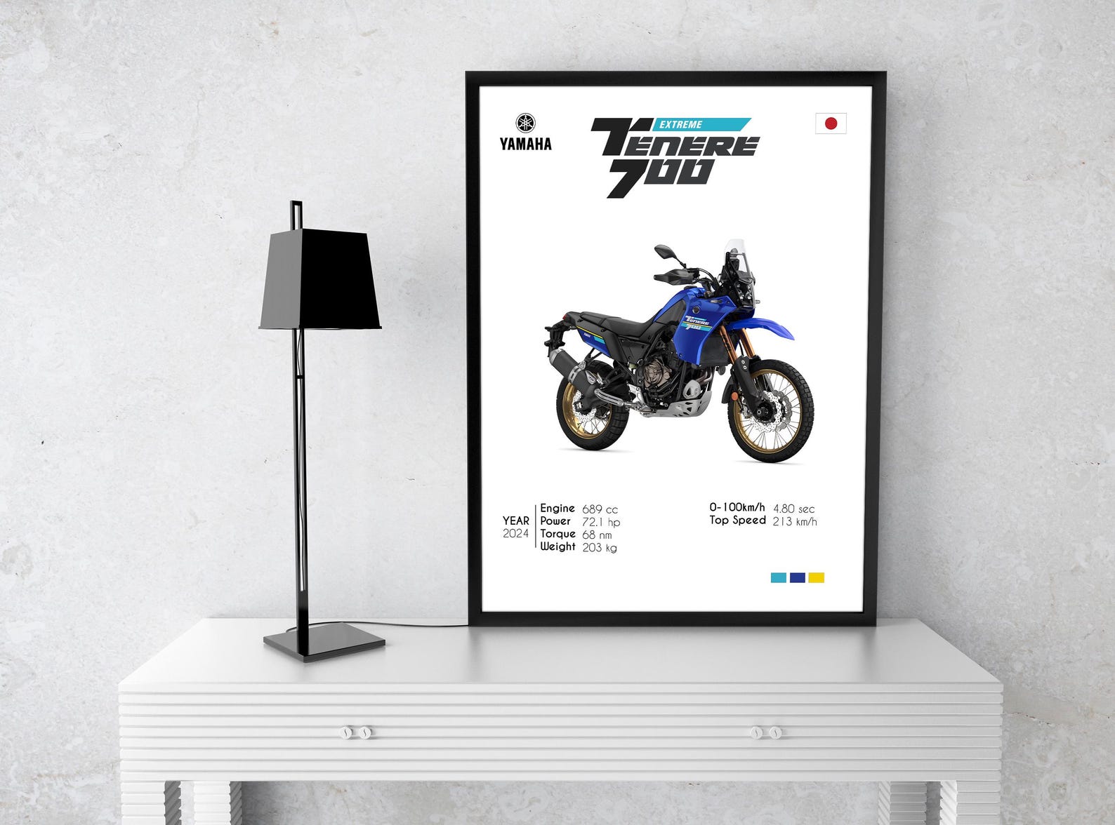 Yamaha Tenere 700 Extreme 2024 Digital Poster - High Performance ...