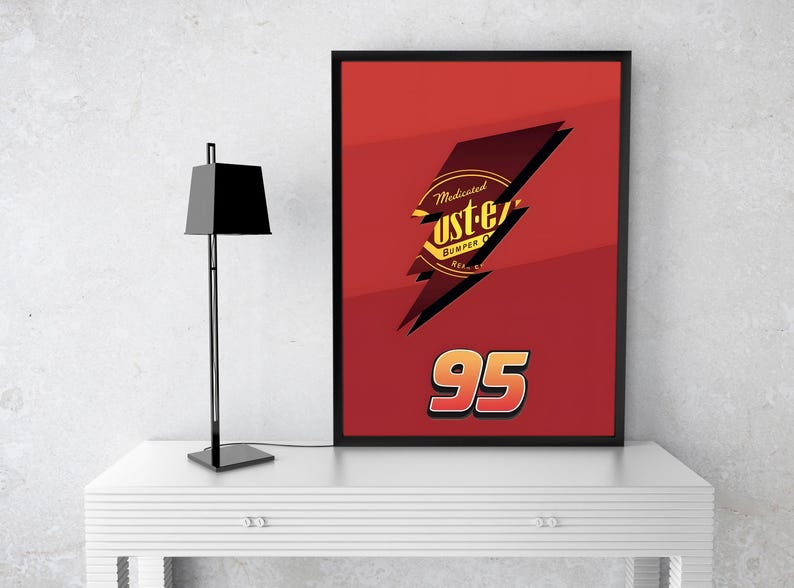 Rusteze Poster | Cars Movie Poster | Cars Wall Poster | 5 Size Option ...