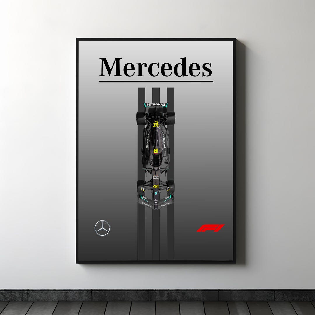 Formula 1 Mercedes Poster | Digital Poster | Budget Friendly High ...
