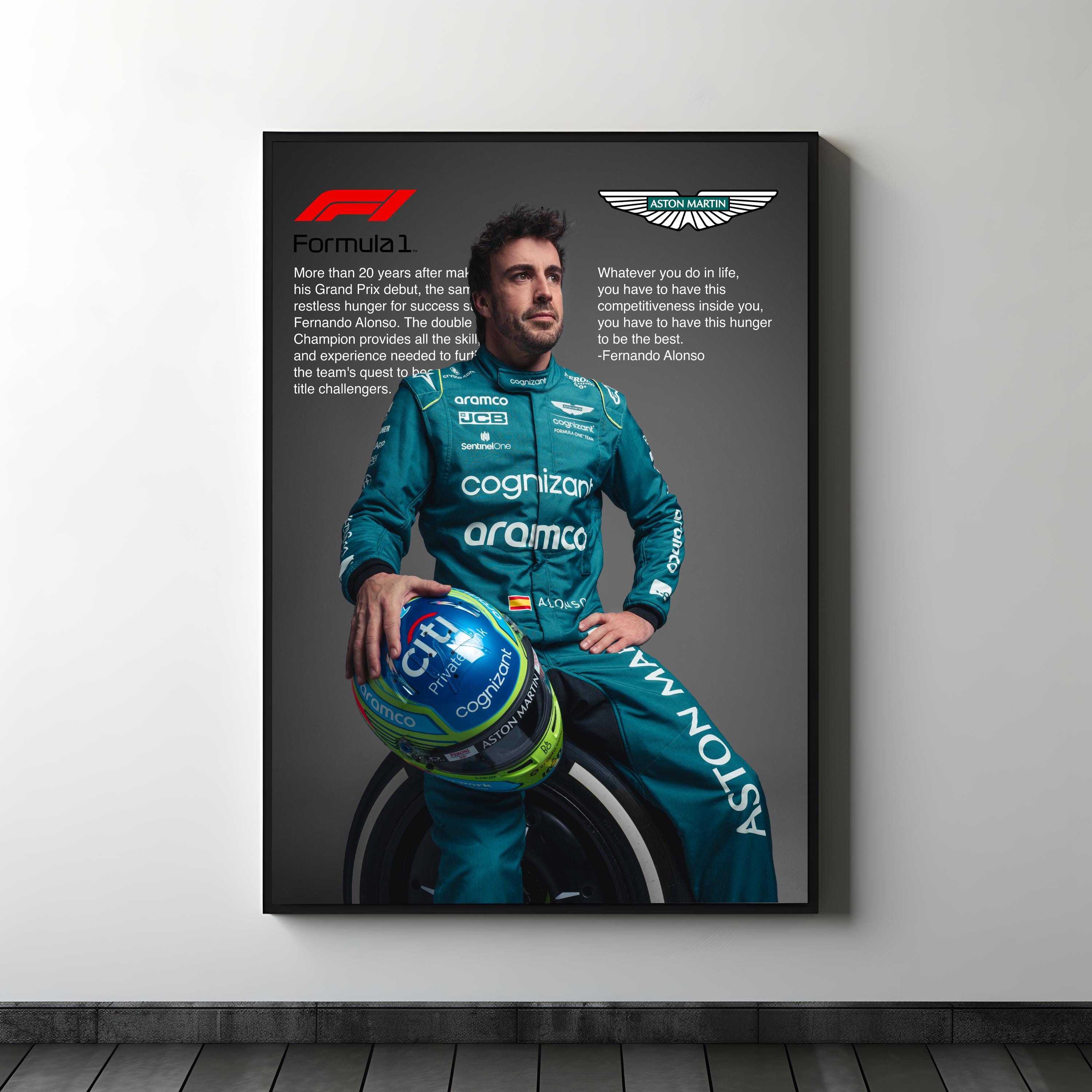 Fernanda Alonso F1 Poster | High Quality Printable Poster | Wall Poster ...