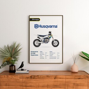 Husqvarna FS-450 Poster | Printable Digital Poster | Supermoto ...