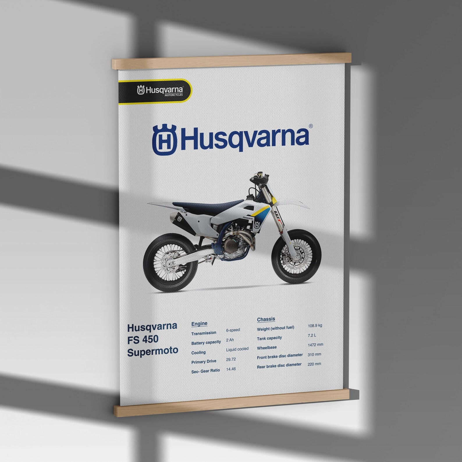 Husqvarna FS-450 Poster | Printable Digital Poster | Supermoto ...