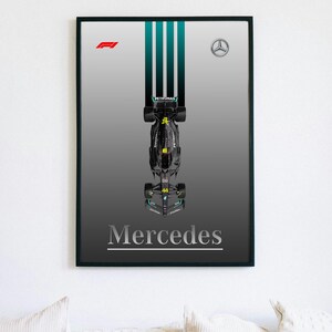 Formula 1 Mercedes Digital Poster | High Quality | Budget Friendly ...