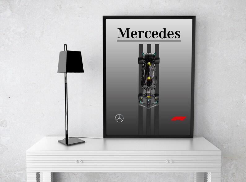 Formula 1 Mercedes Poster | Digital Poster | Budget Friendly High ...