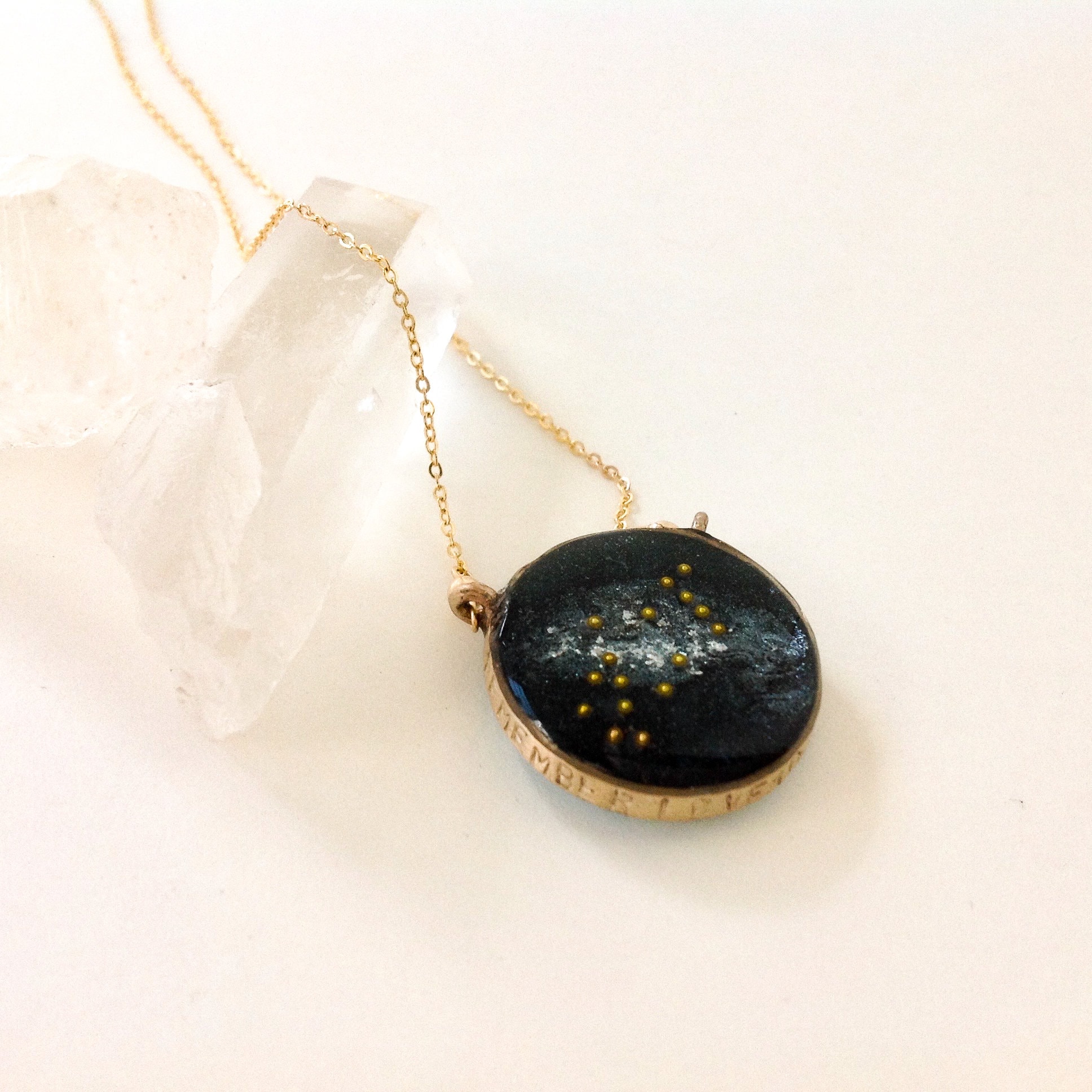 Custom Solar System Necklace | Personalized Galaxy Necklace - Etsy