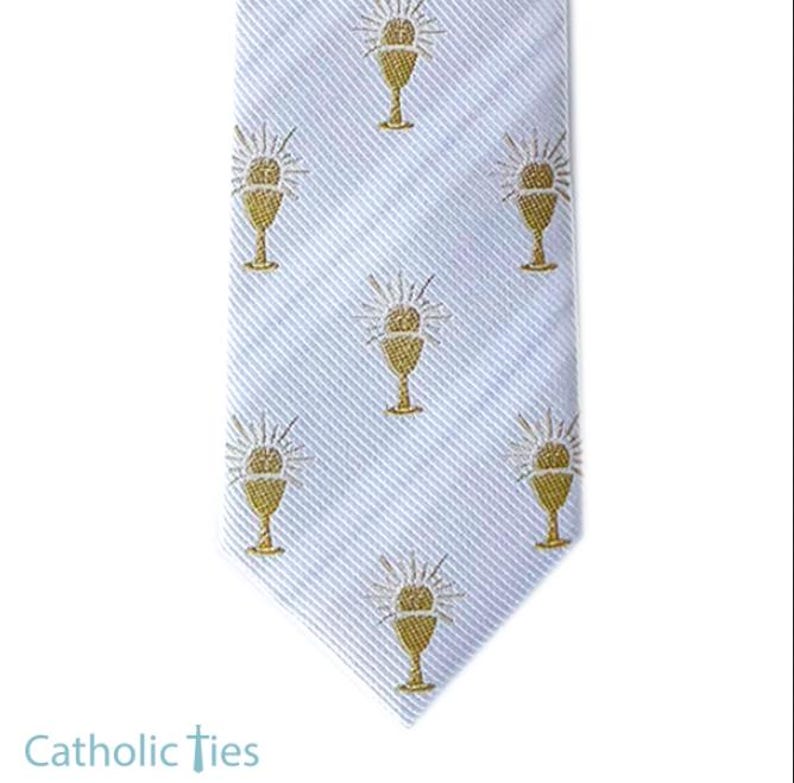 The First Holy Communion Tie (child Size) Catholic Ties - Etsy