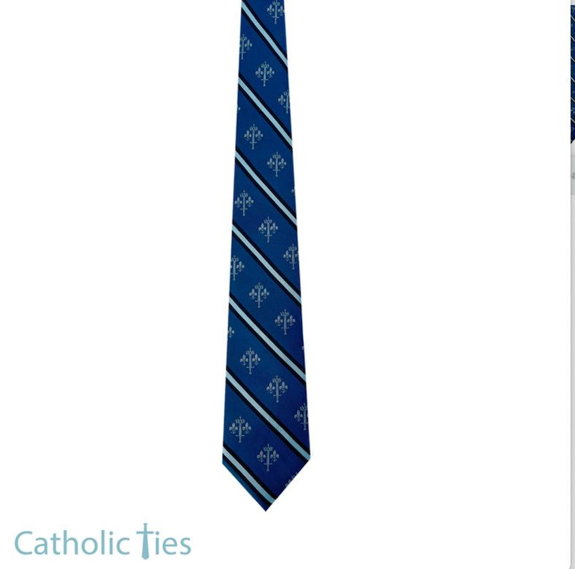 The Saint Joan of Arc, Coat of Arms Tie Catholic Ties - Etsy