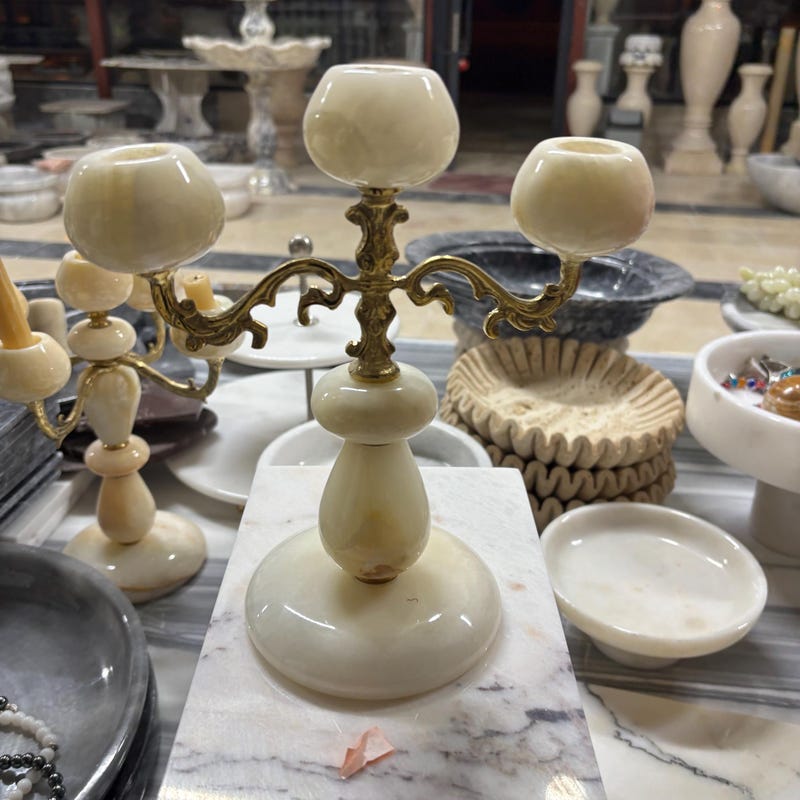 Marble Candle Holder - Etsy