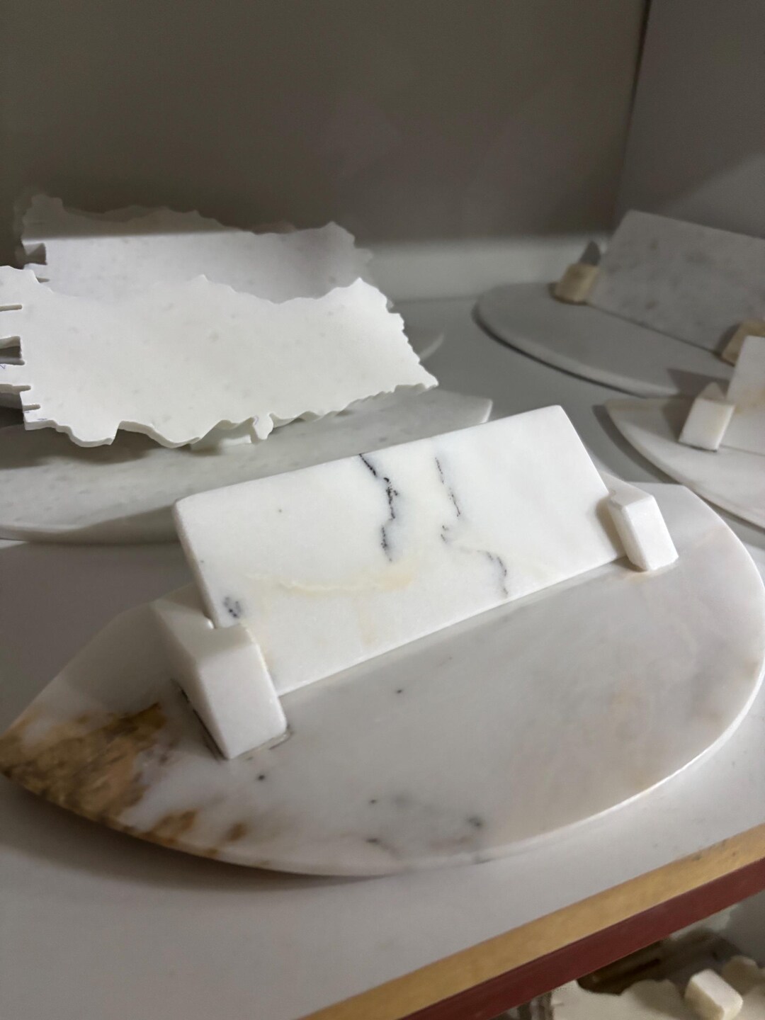 Marble Design Name Plate for Table, Acrylic Glass Name Block, Desktop ...