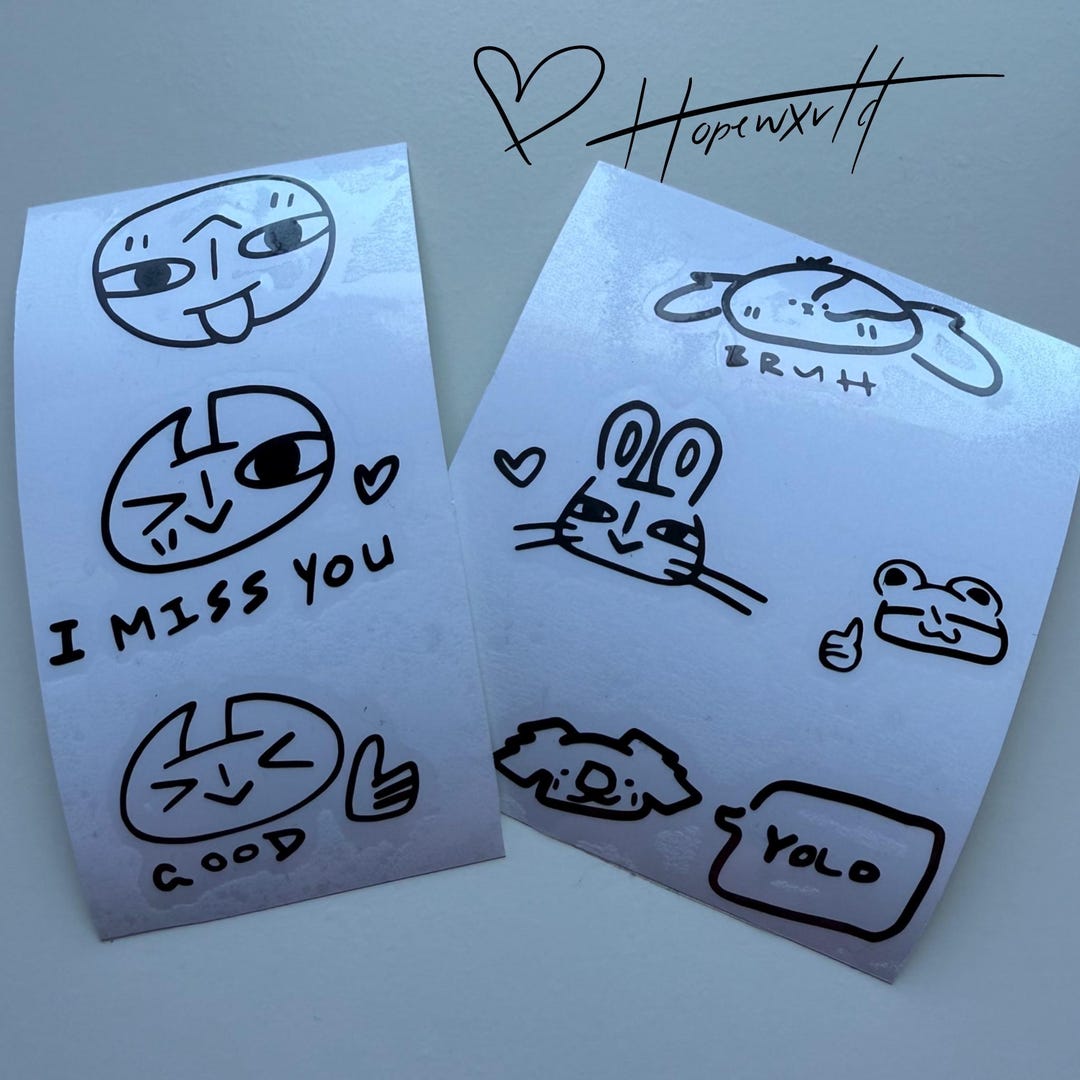 Hannah Bahng Sticker Decals - Etsy