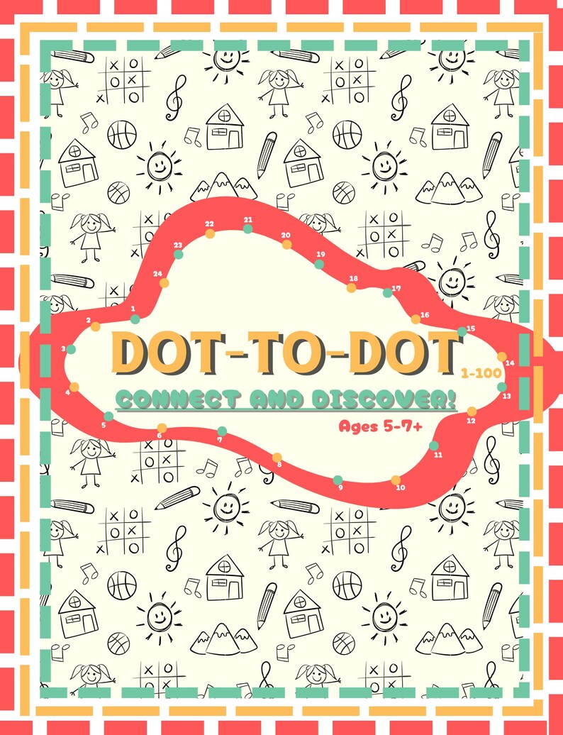 8 Dot-to-dot Printable Activity Pages – Fun & Colorable for Kids (ages ...