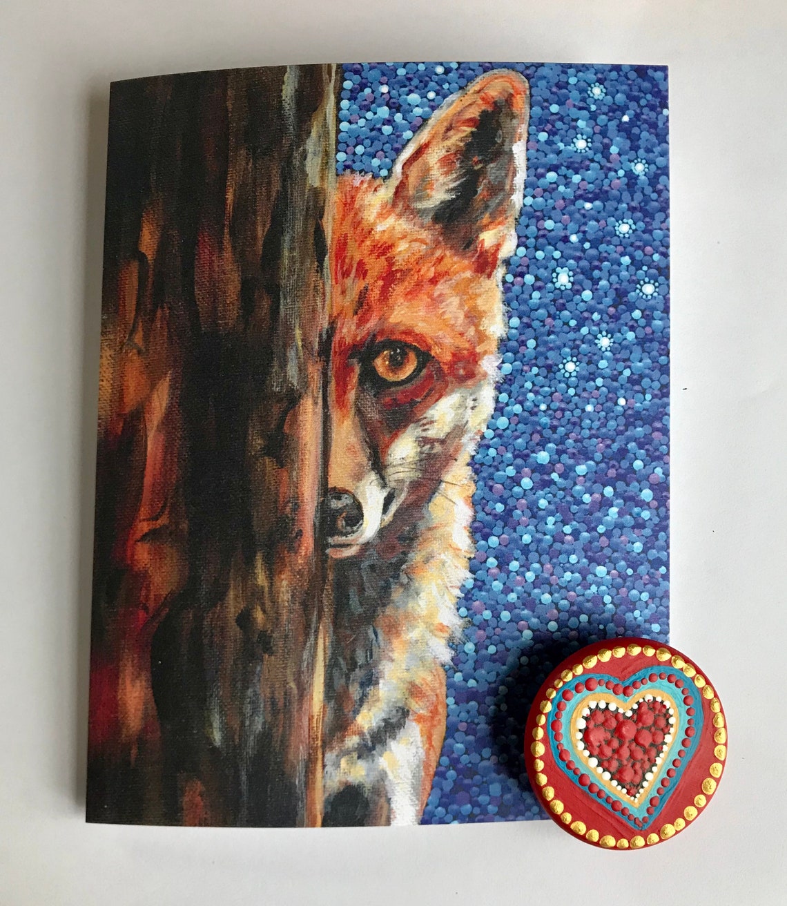 Fox Greeting Note Card - Etsy