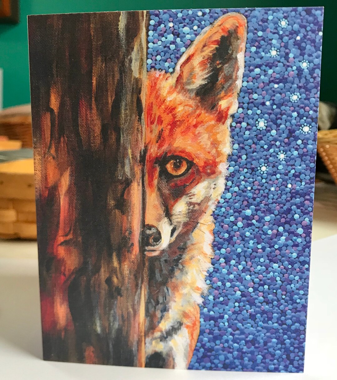 Fox Greeting Note Card - Etsy
