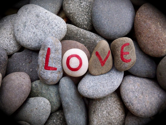 Love Rocks Original Art Print | Etsy