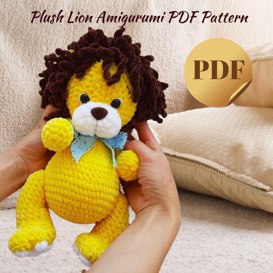 Crochet Pattern PDF Download Lion Crochet Pattern, Crochet Lion Pattern ...