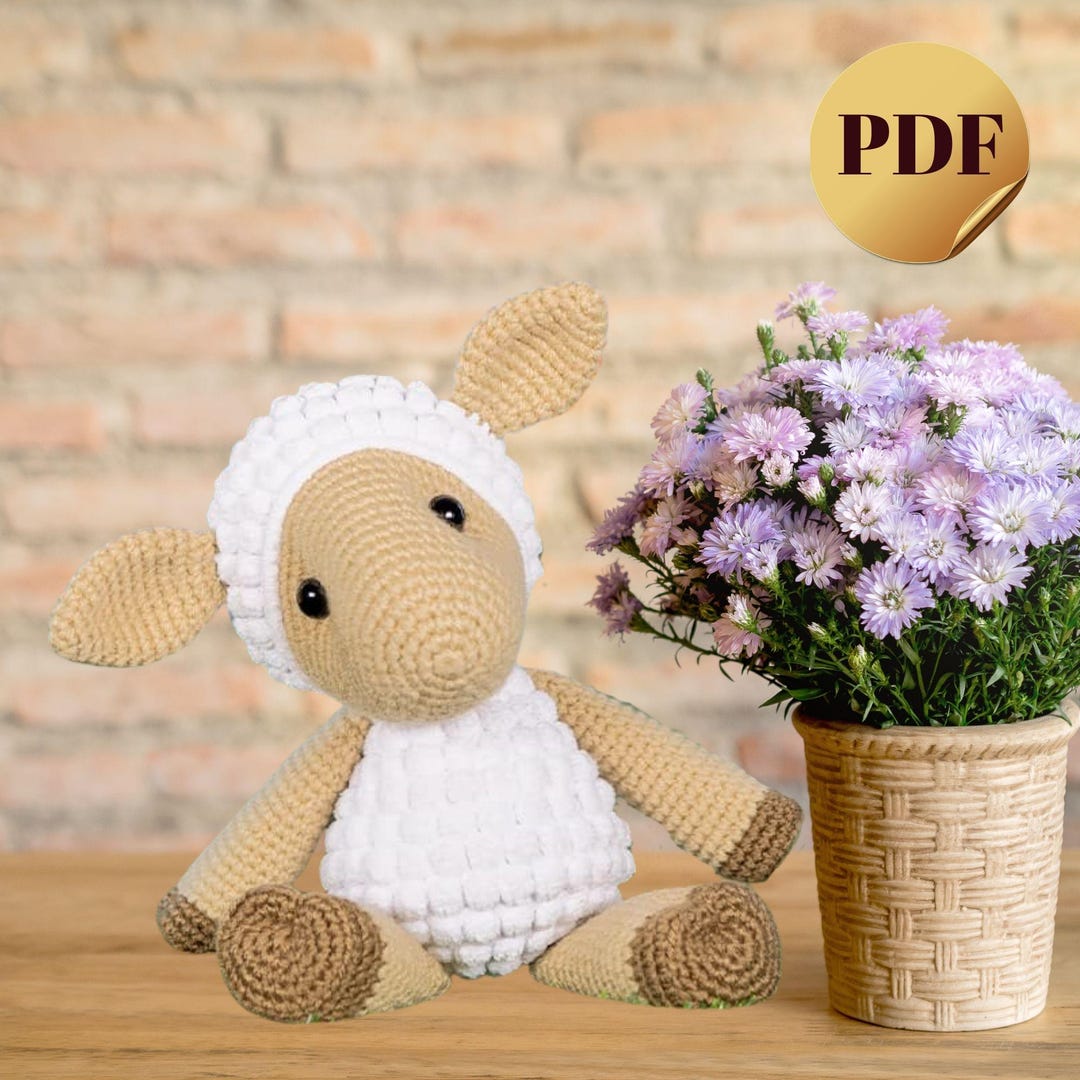 Sheep Crochet PATTERN PDF - Easy Amigurumi Lamb Pattern - Meemi the ...