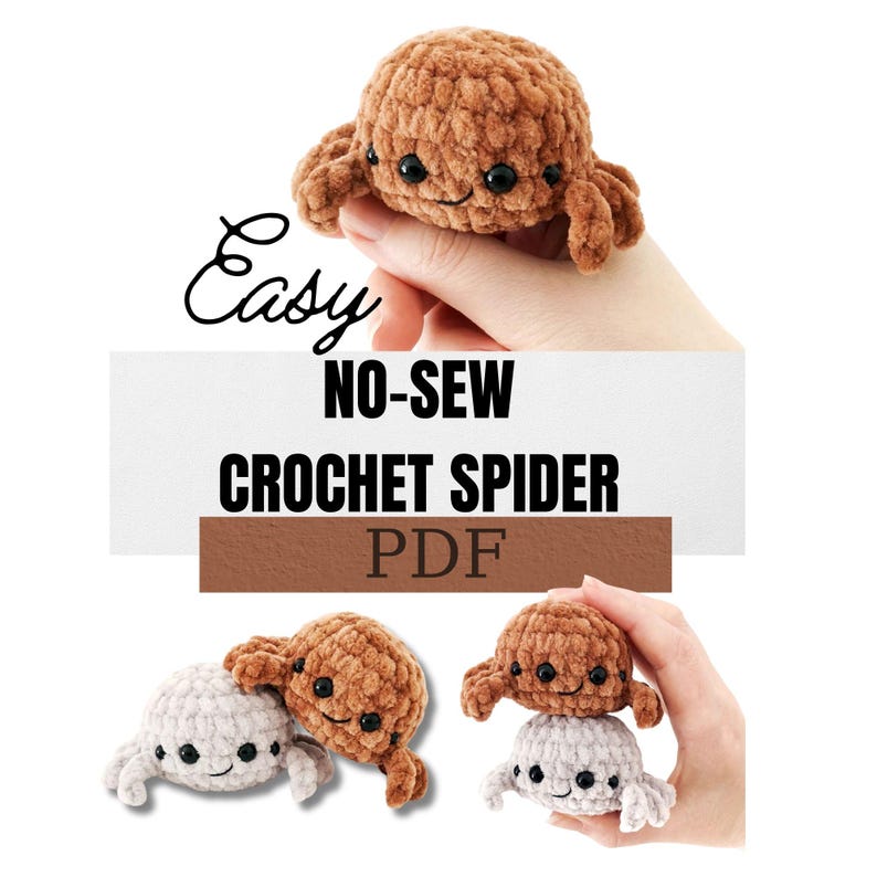 Spider Crochet Pattern , Spider Amigurumi Pattern, Crochet Halloween ...