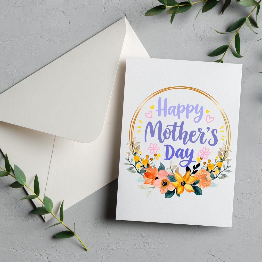 Digital Mother's Day Card, Printable Mother's Day Card, Digital ...