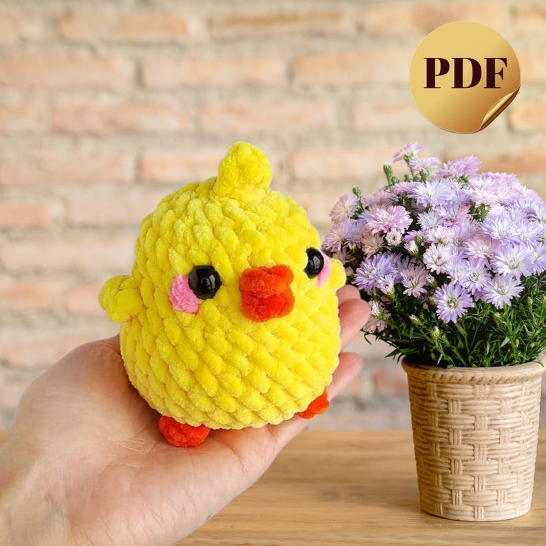 Easy Baby Chick Crochet Pattern PDF Amigurumi Pattern, Animals, Chunky Yarn, Doll, Toys, Plush ...