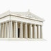 THE PARTHENON Architecture Paper Model Kit Ancient Greek Temple ...