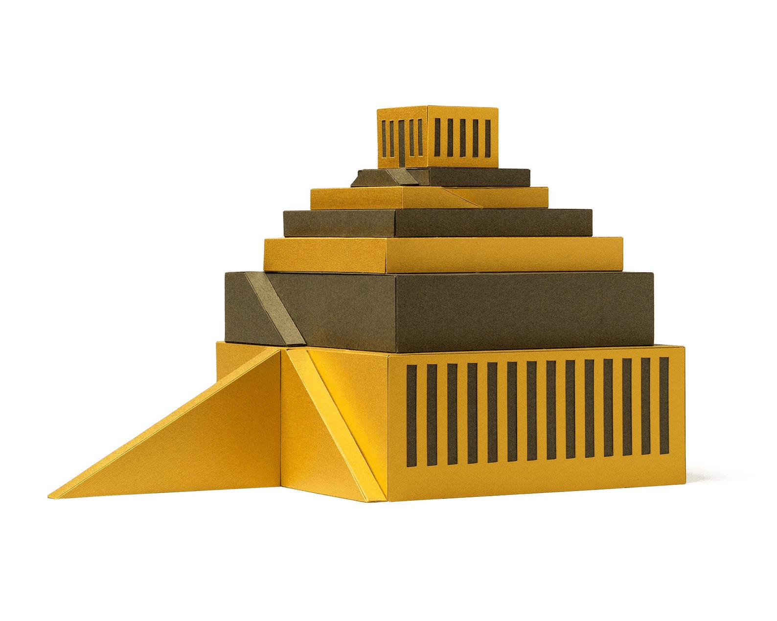 Tower of Babel Paper Model Kit, Ziggurat of Babylon Architecture - Etsy