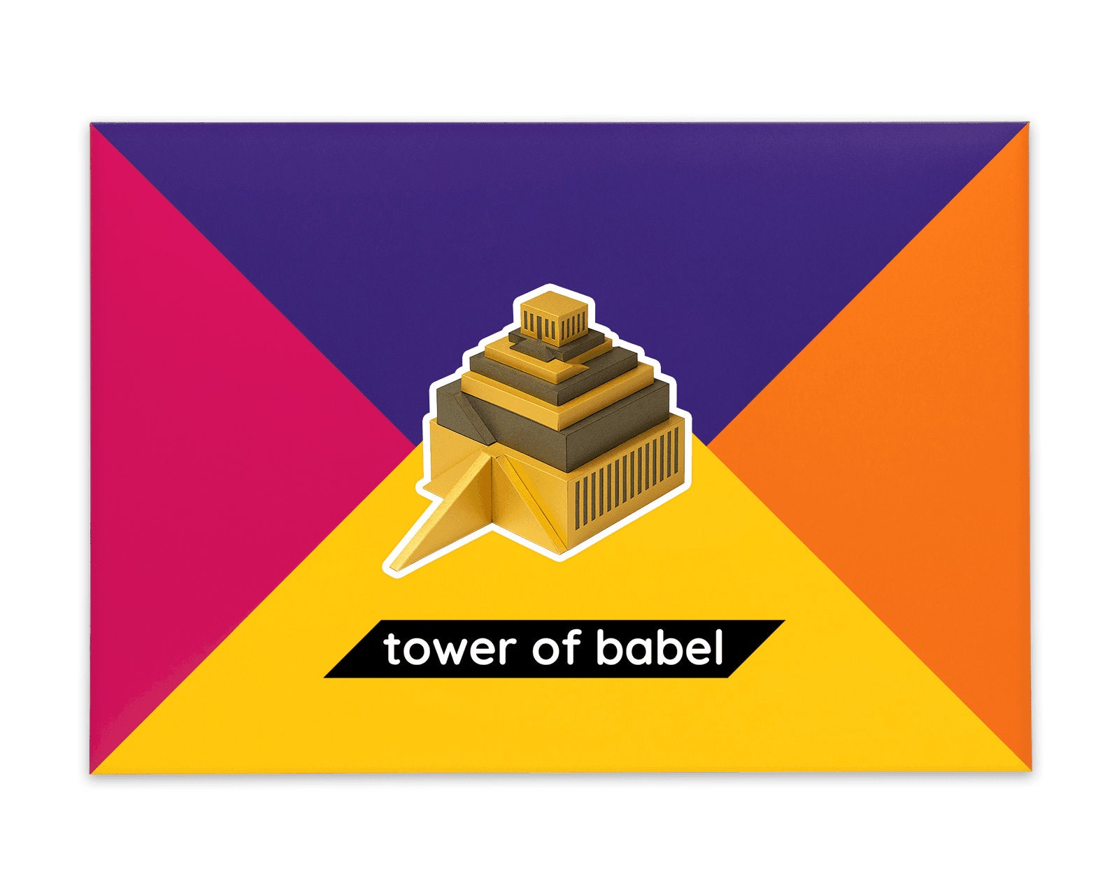 TOWER OF BABEL Paper Model Kit Great Ziggurat of Babylon | Etsy UK