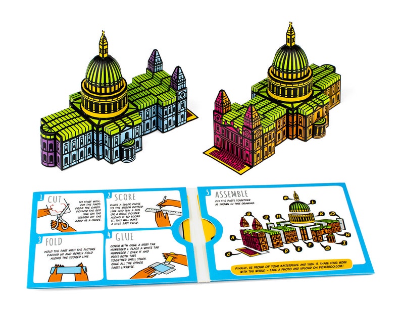 St PAUL'S CATHEDRAL in LONDON FoxeTroo Cut-Out Paper Model | Etsy