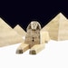 SPHINX and EGYPTIAN PYRAMIDS Paper Model Kit Great Sphinx of Giza ...