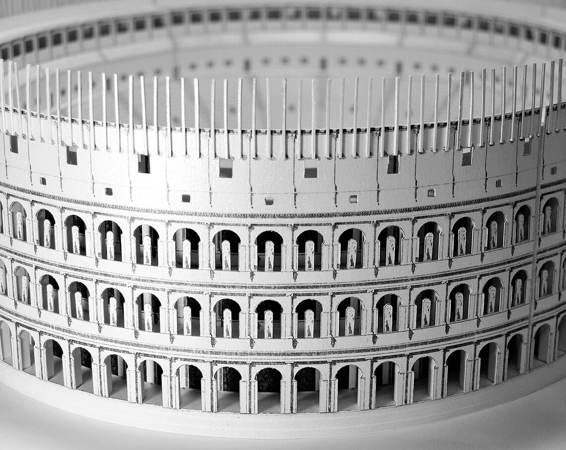 ROMAN COLOSSEUM Paper Model Kit Ancient Roman Architecture | Etsy