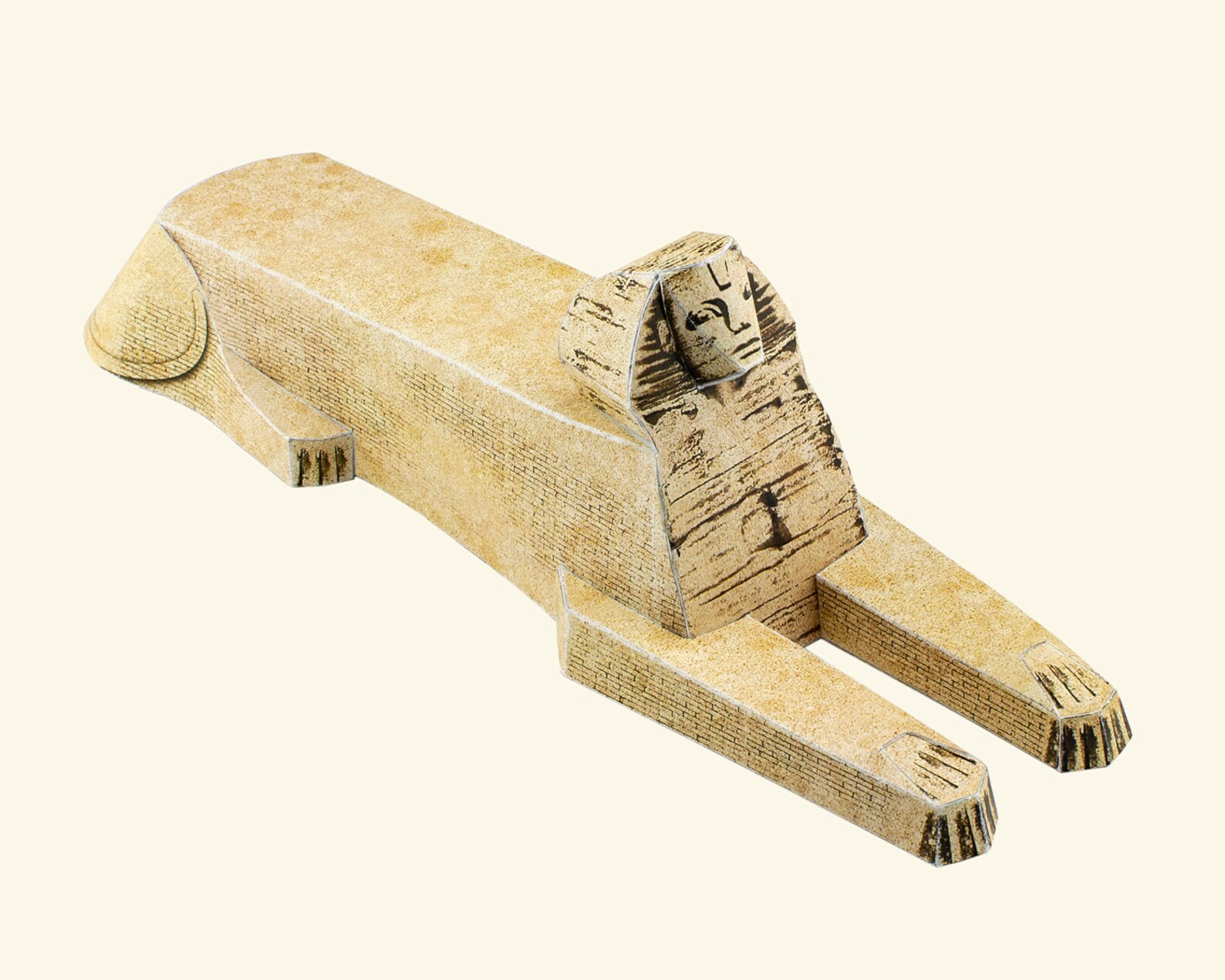 SPHINX and EGYPTIAN PYRAMIDS Paper Model Kit Great Sphinx of Giza ...