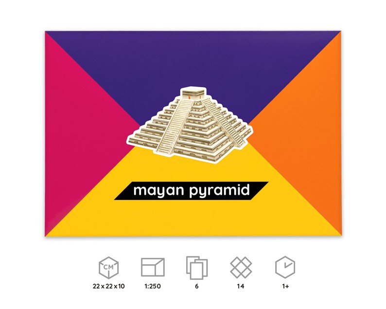 MAYAN PYRAMID Architecture Paper Model Kit Ancient Mayan | Etsy Canada