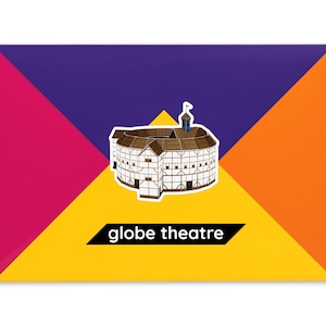 GLOBE THEATRE Architecture Paper Model Kit Shakespeare Globe London ...
