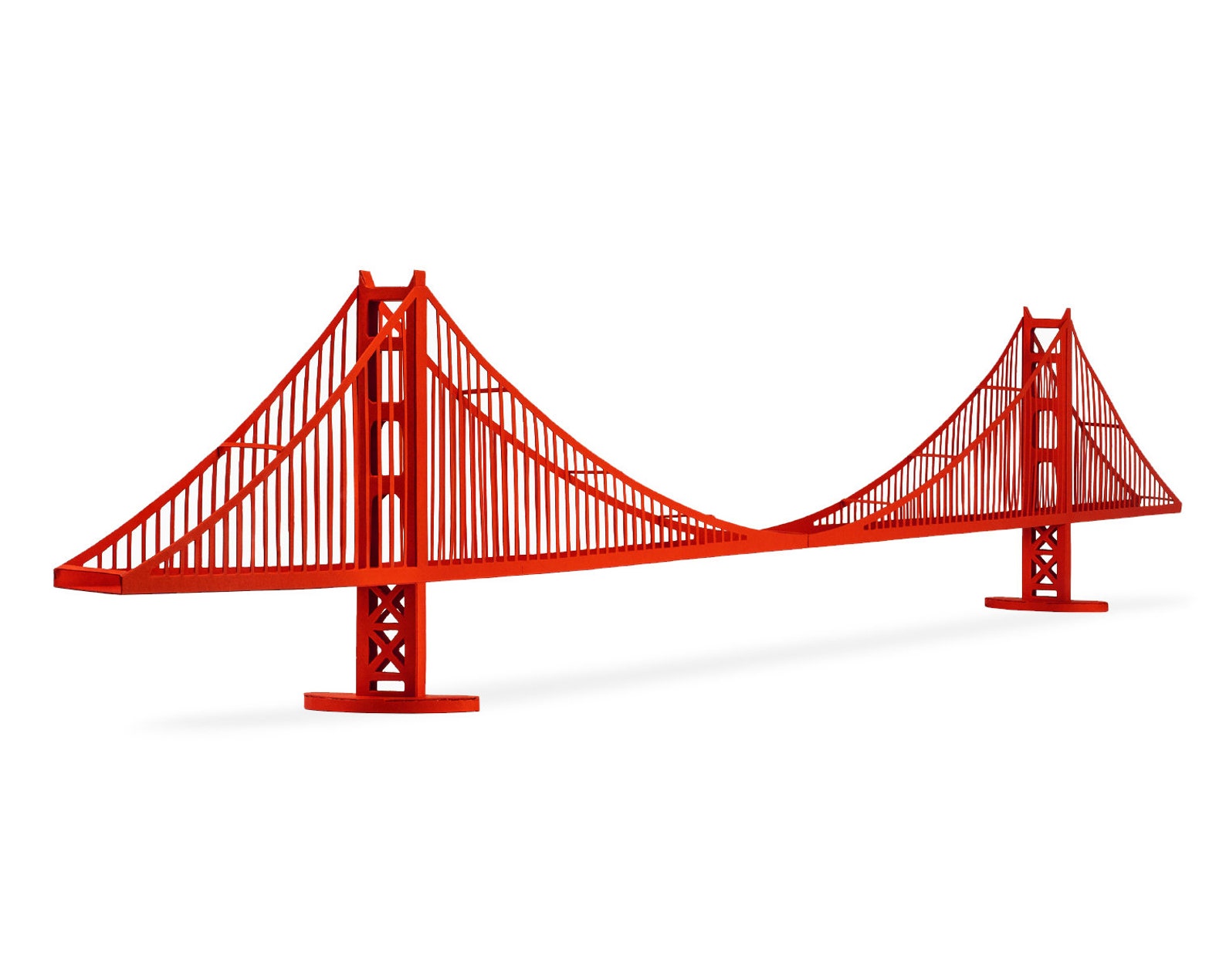 Golden Gate Bridge Paper Model Kit, San Francisco Architecture - Etsy UK