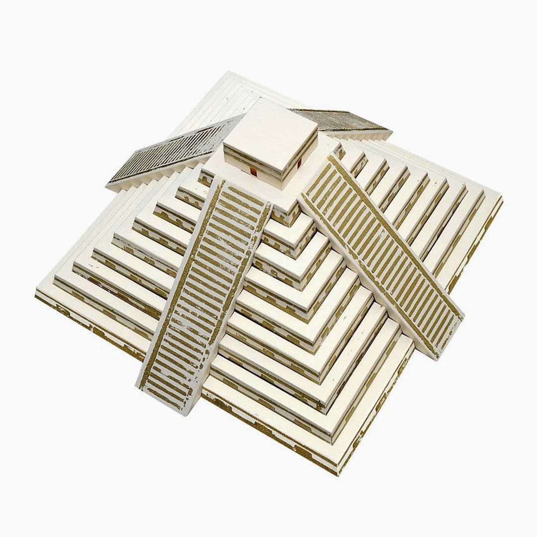 MAYAN PYRAMID Architecture Paper Model Kit Ancient Mayan Chichen Itza ...