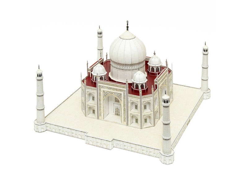 TAJ MAHAL India Architecture Paper Model Kit Back to School - Etsy UK