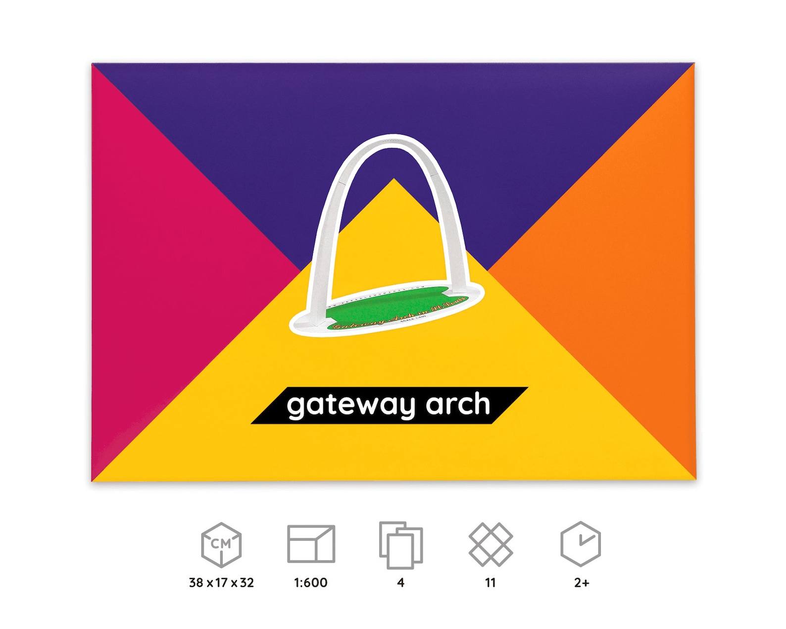 GATEWAY ARCH Architecture Paper Model Kit St Louis Missouri Gifts for ...