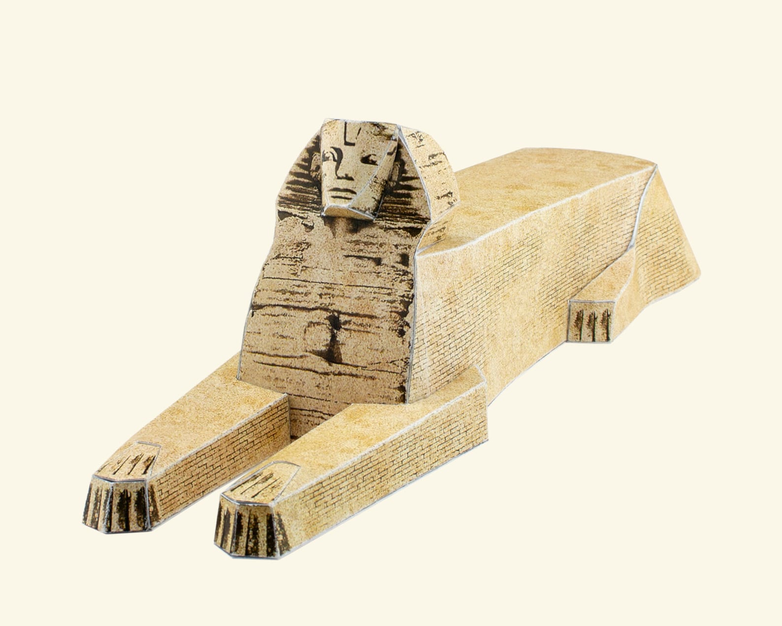 Sphinx and Egyptian Pyramids Paper Model Kit: Beginner-level DIY - Etsy