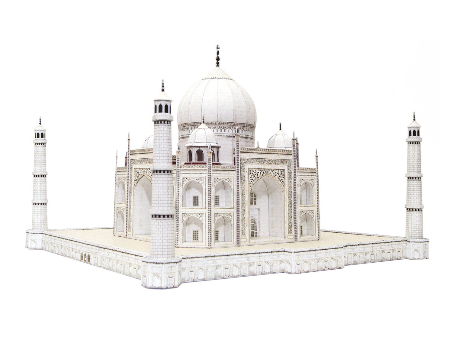 TAJ MAHAL India Architecture Paper Model Kit Back to School - Etsy UK