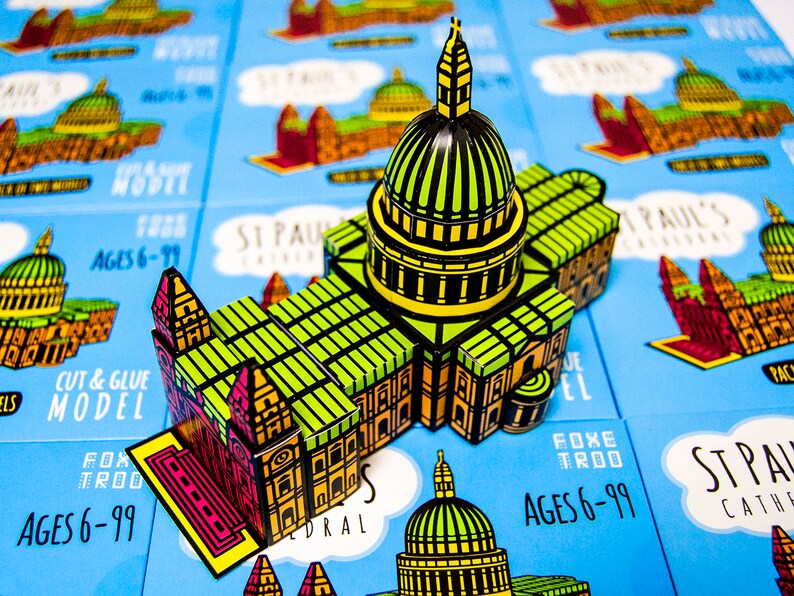 St PAUL'S CATHEDRAL in LONDON Foxetroo Cut-out Paper - Etsy UK