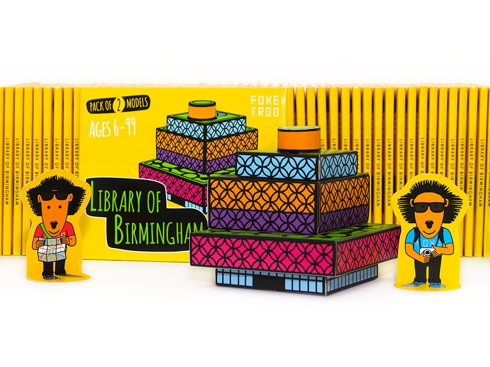 Library of Birmingham Paper Model Kit, Architecture Craft (pack of Two ...