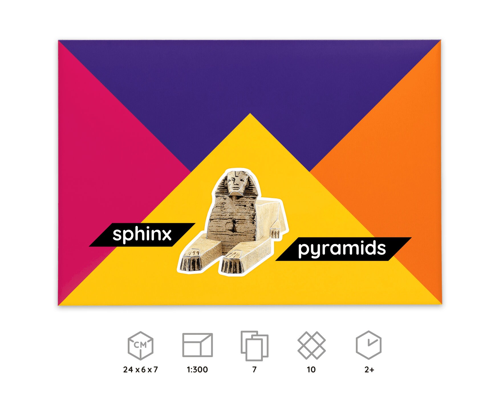 SPHINX and EGYPTIAN PYRAMIDS Paper Model Kit Great Sphinx of Giza ...