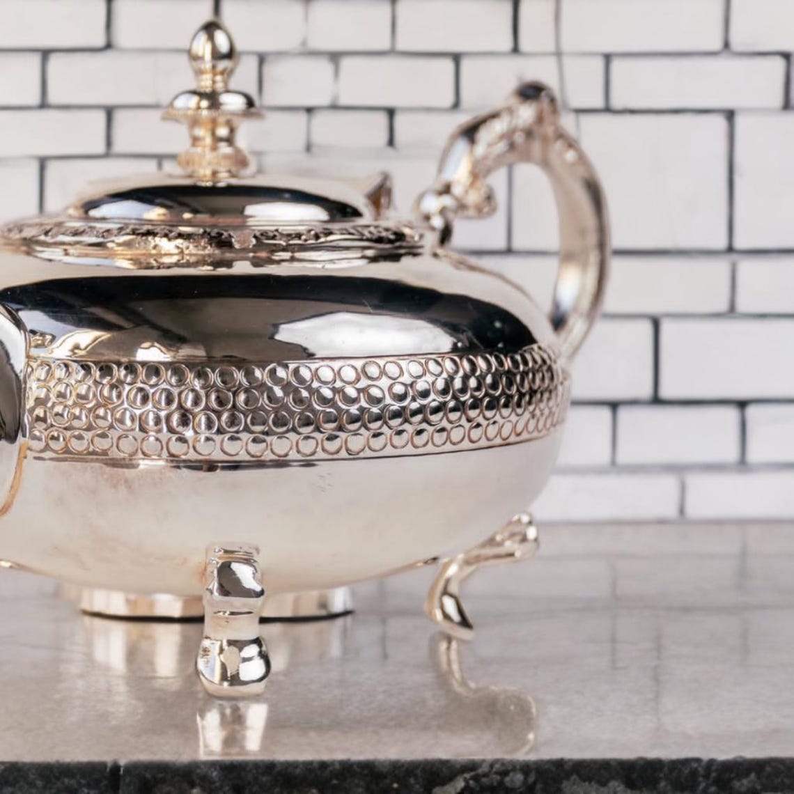 Handmade Moroccan Silver Teapot, Traditional Qudsi Alpaca Silver Tea ...