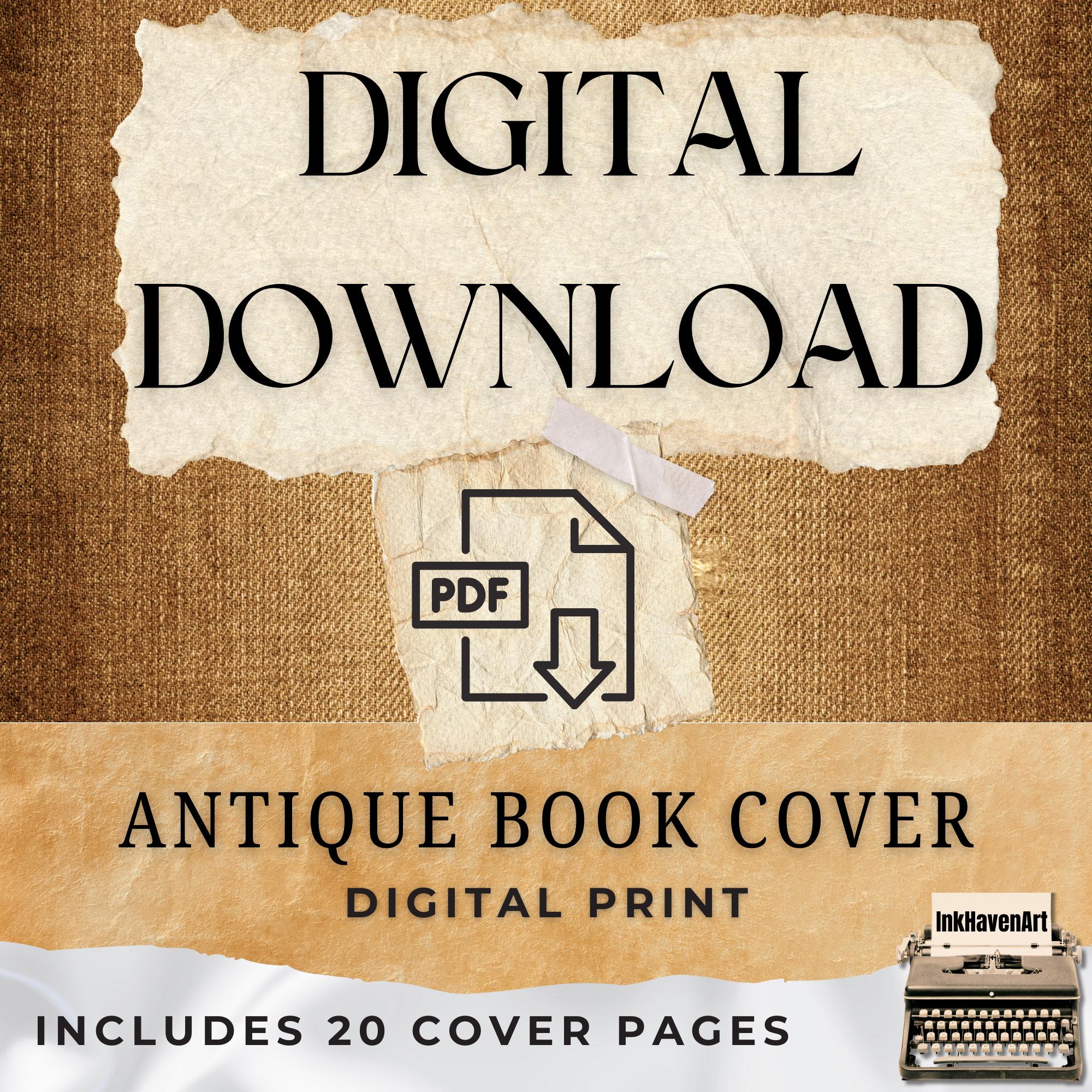 Vintage Book Covers: Antique Junk Journal Printable (PDF) - Etsy