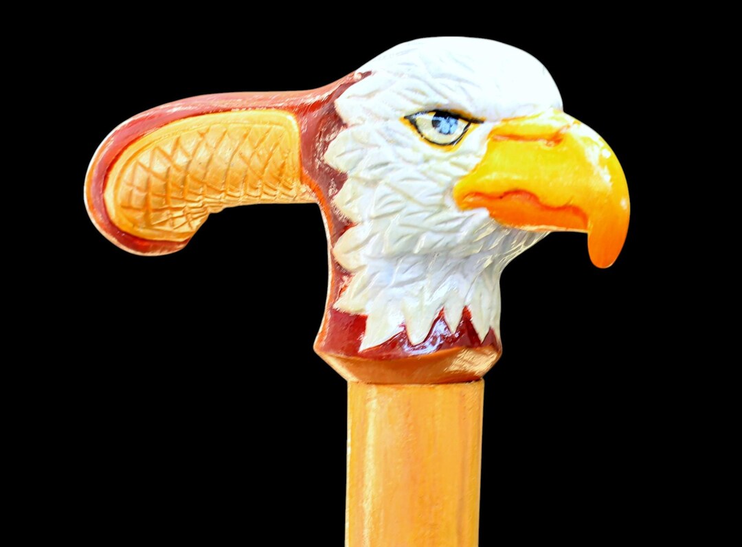 Rare Antique Cane Walking Stick Eagle Head De Designer Walking Cane ...